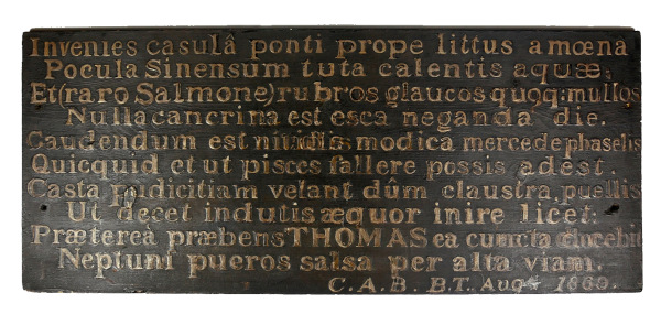 Latin Sign for Thomas’s Tea House